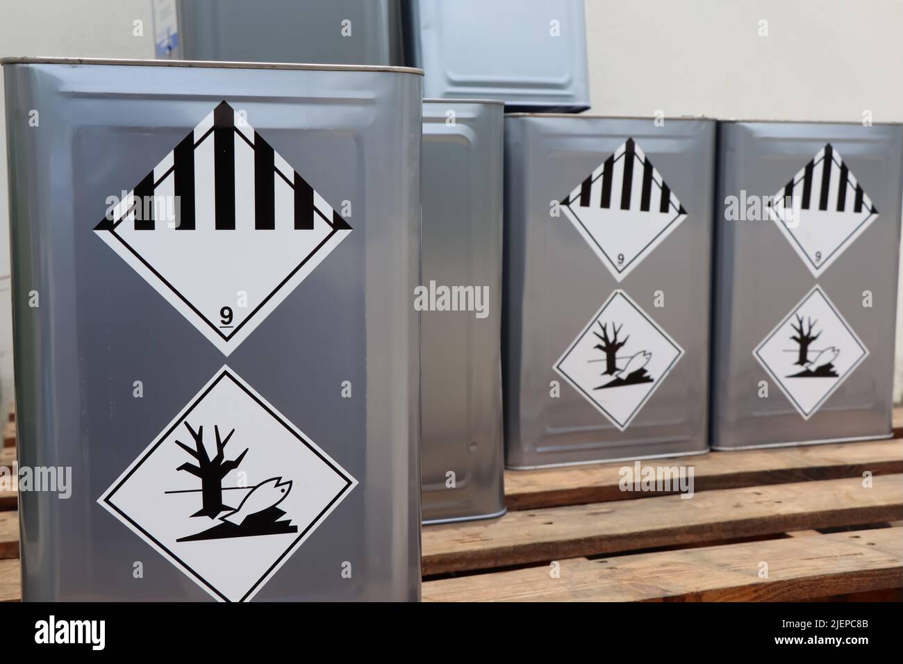 Symbol for corrosive substances on chemical tanks Stock Photo - Alamy