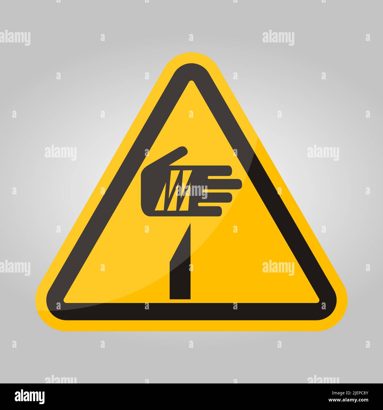 Beware Sharp Elements Symbol Isolate On White Background,Vector ...