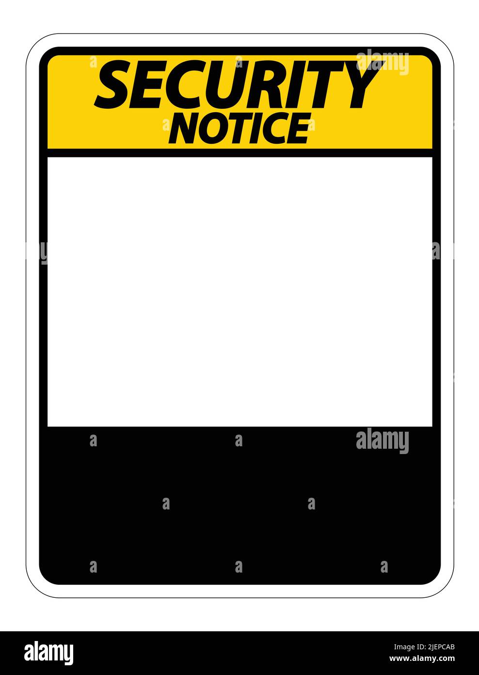 symbol Security notice sign label on white background,vector ...