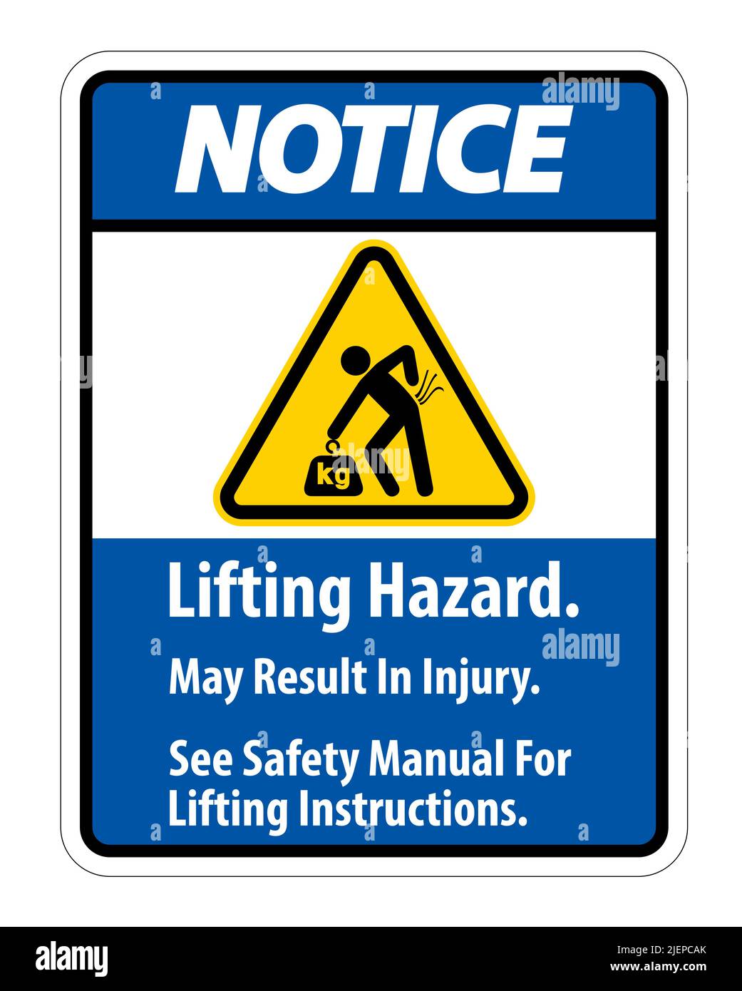 Lifting Hazard,May Result In Injury, See Safety Manual For Lifting ...