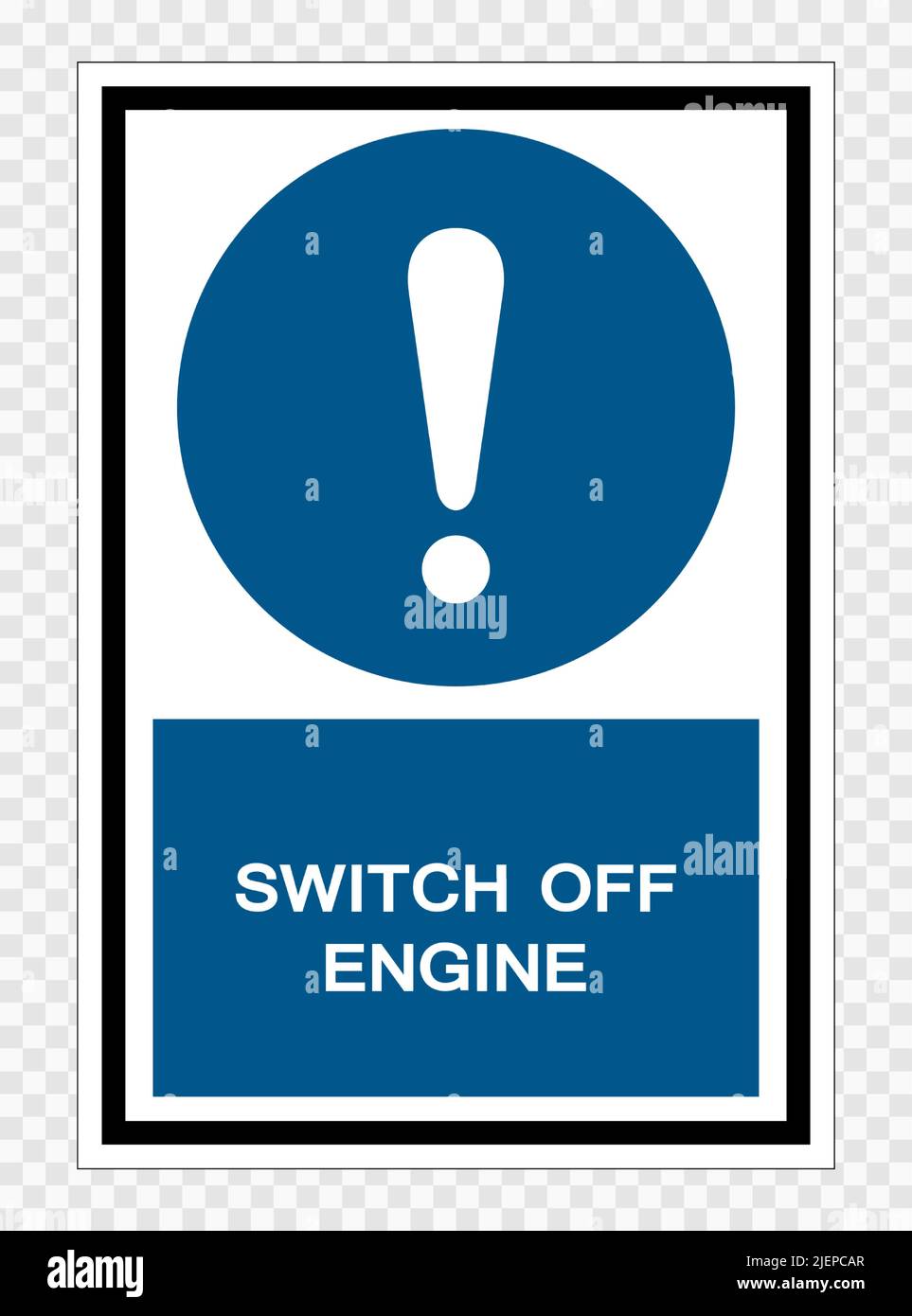 Symbol Switch Off Engine Isolate on transparent Background,Vector ...