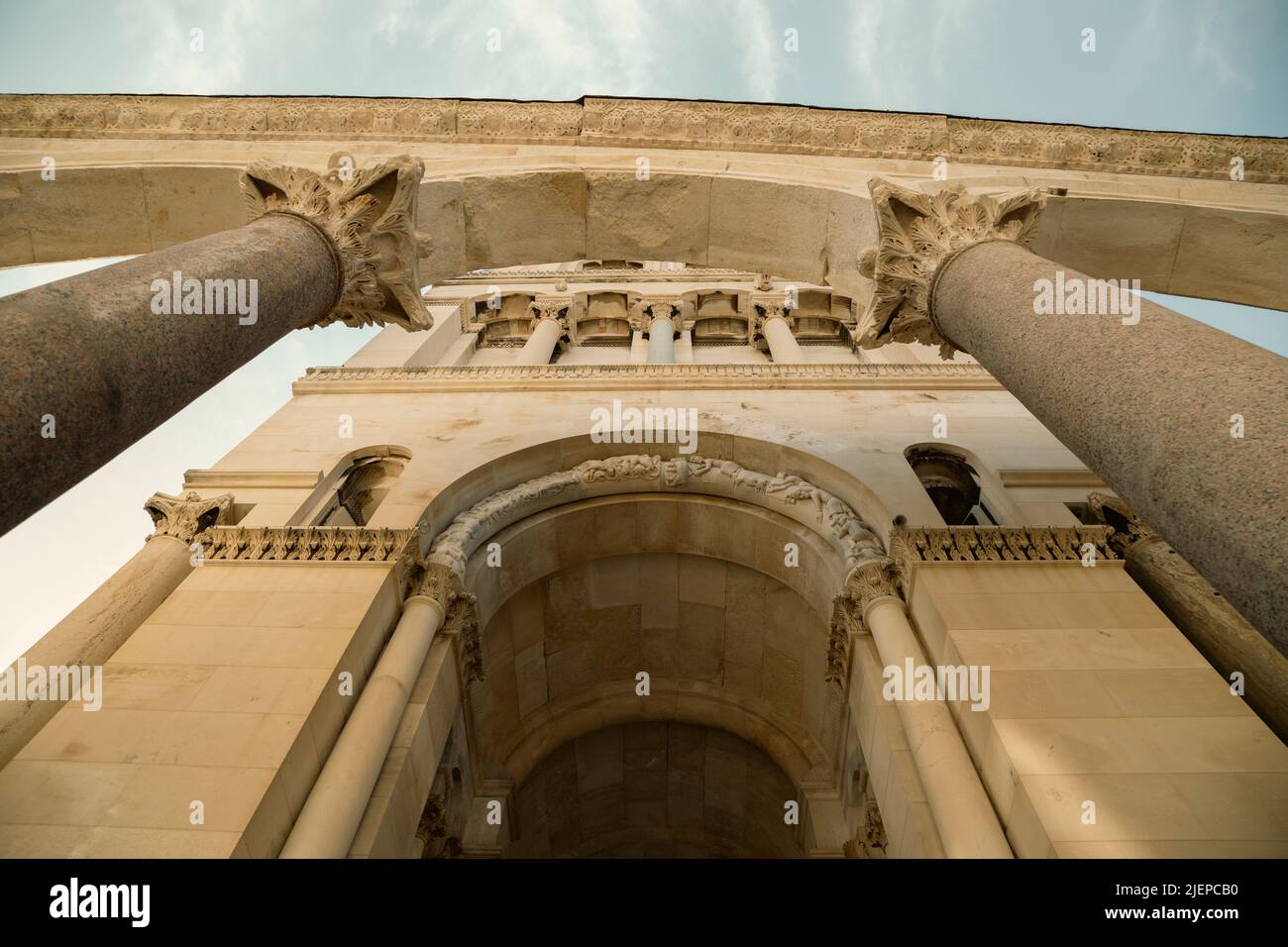 Diocletian's Palace ruins in Split, Croatia Stock Photo - Alamy