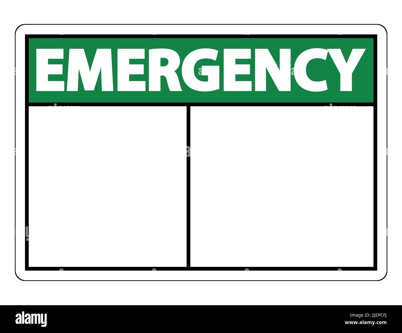 symbol Emergency sign label on white background,vector illustration ...