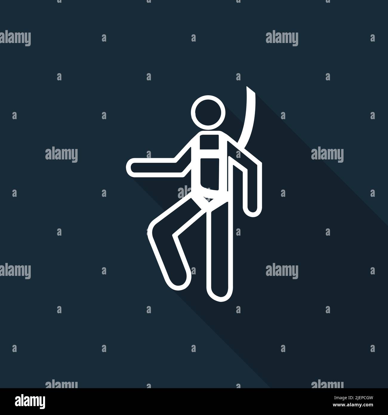 Symbol Wear Safety Harness Sign on black background,vector illustration ...
