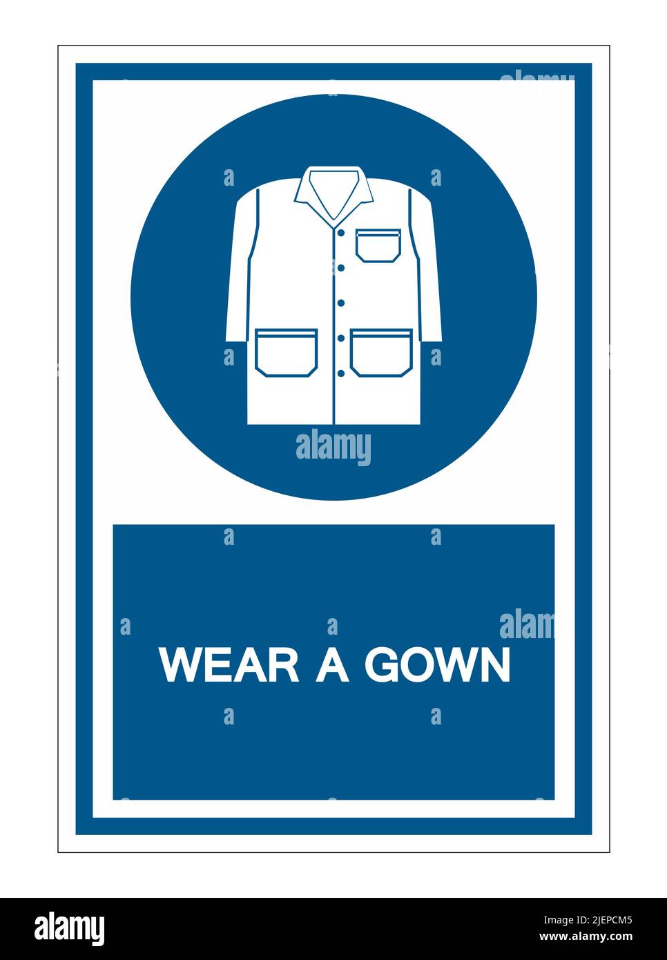 Symbol Wear A Gown Isolate On White Background,Vector Illustration ...