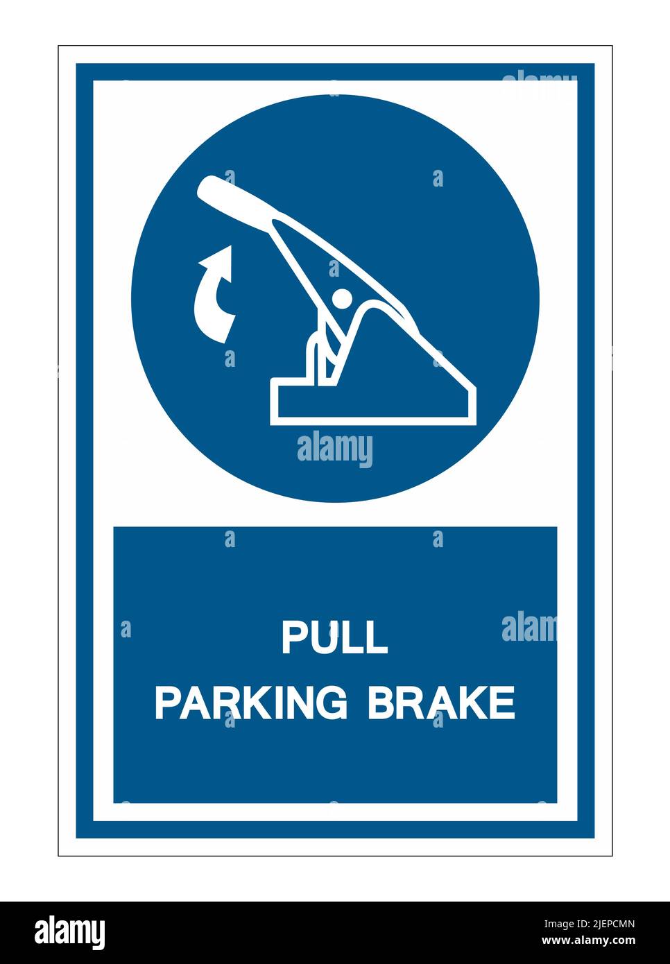 Pull Parking Brake Symbol Sign Isolate On White Background,Vector ...