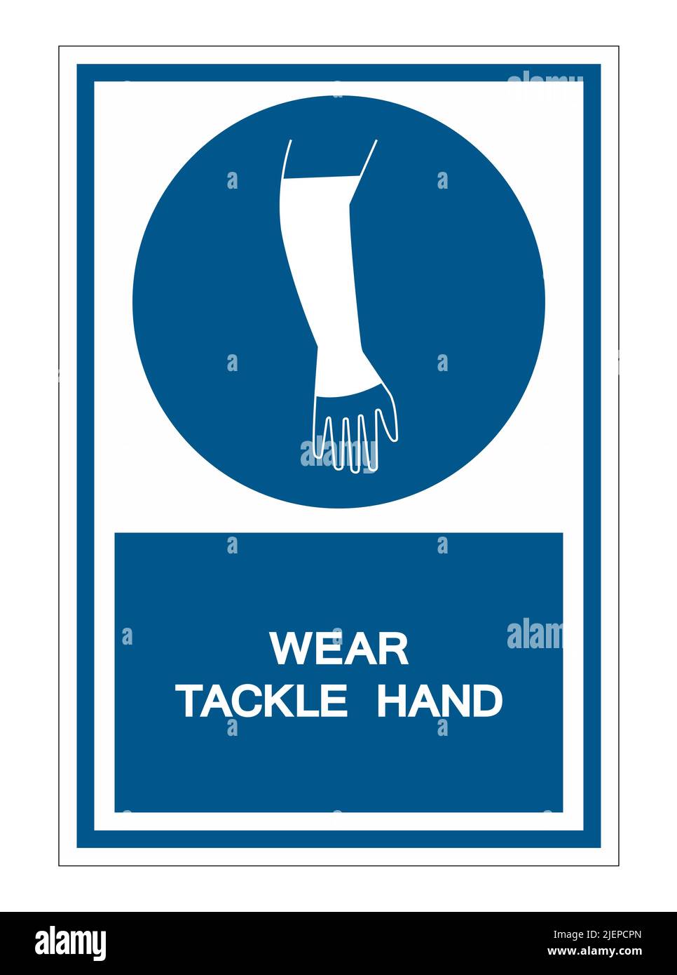 PPE Icon.Wear Tackle Hand Symbol Isolate On White Background,Vector ...
