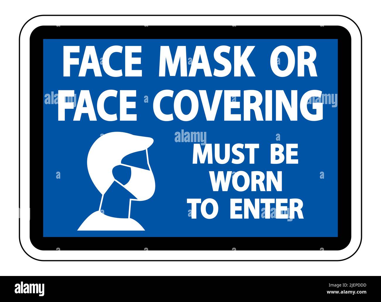 Hospital face covering sign Stock Vector Images - Alamy