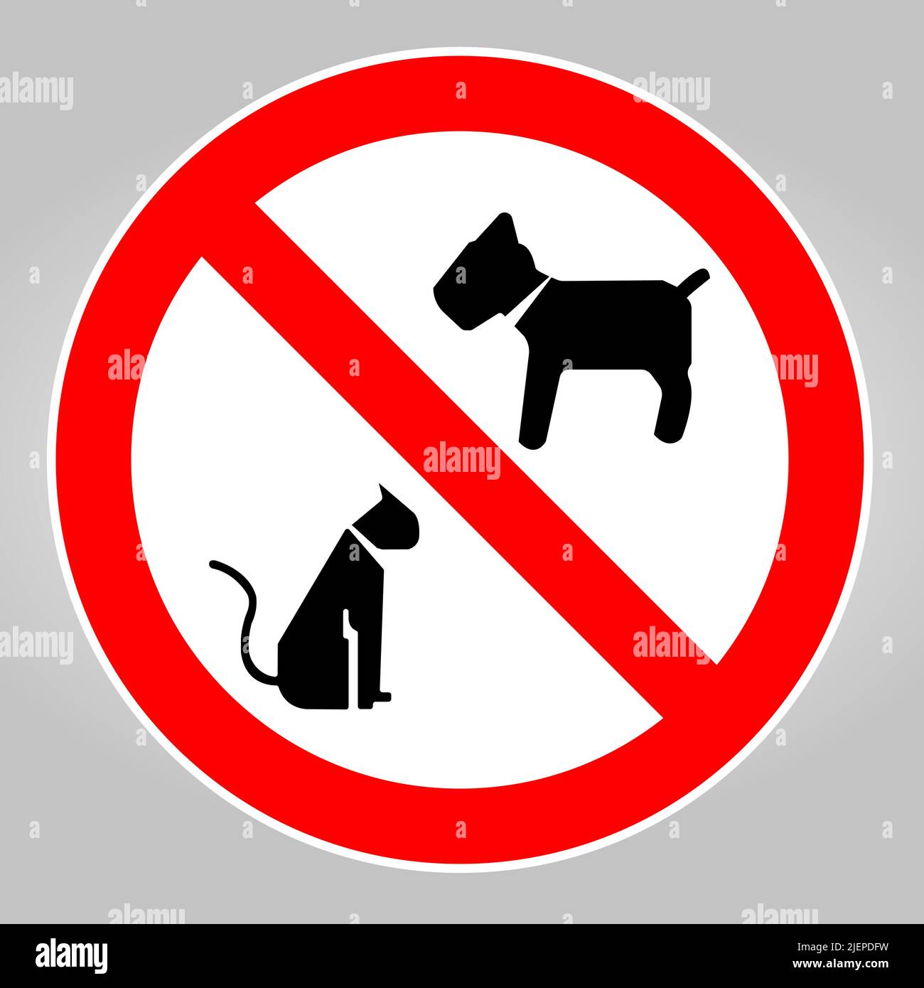 No Pet allowed Symbol On White Background Stock Vector Image & Art - Alamy