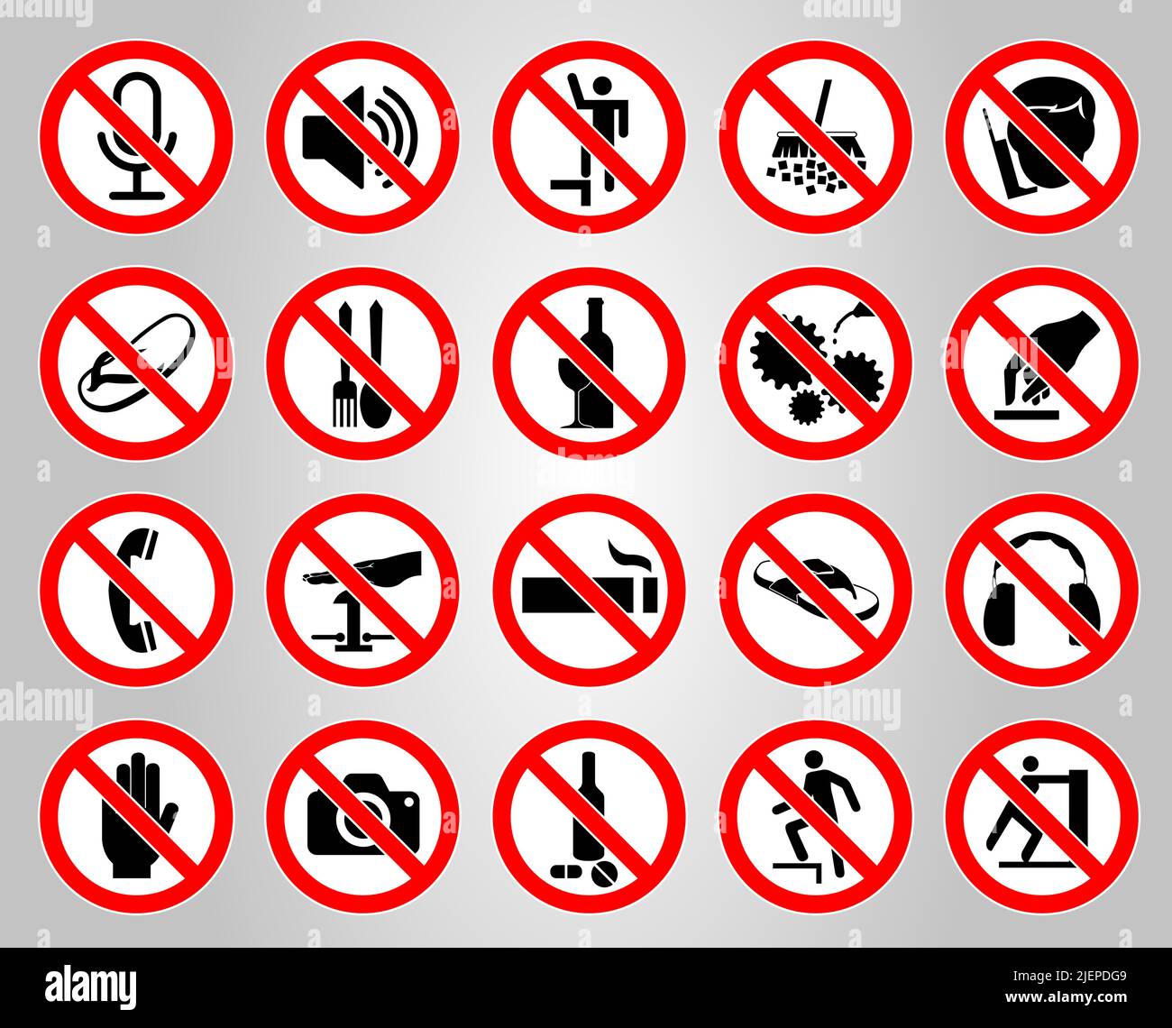 Cycle red prohibition sign on a white background Stock Vector Image ...