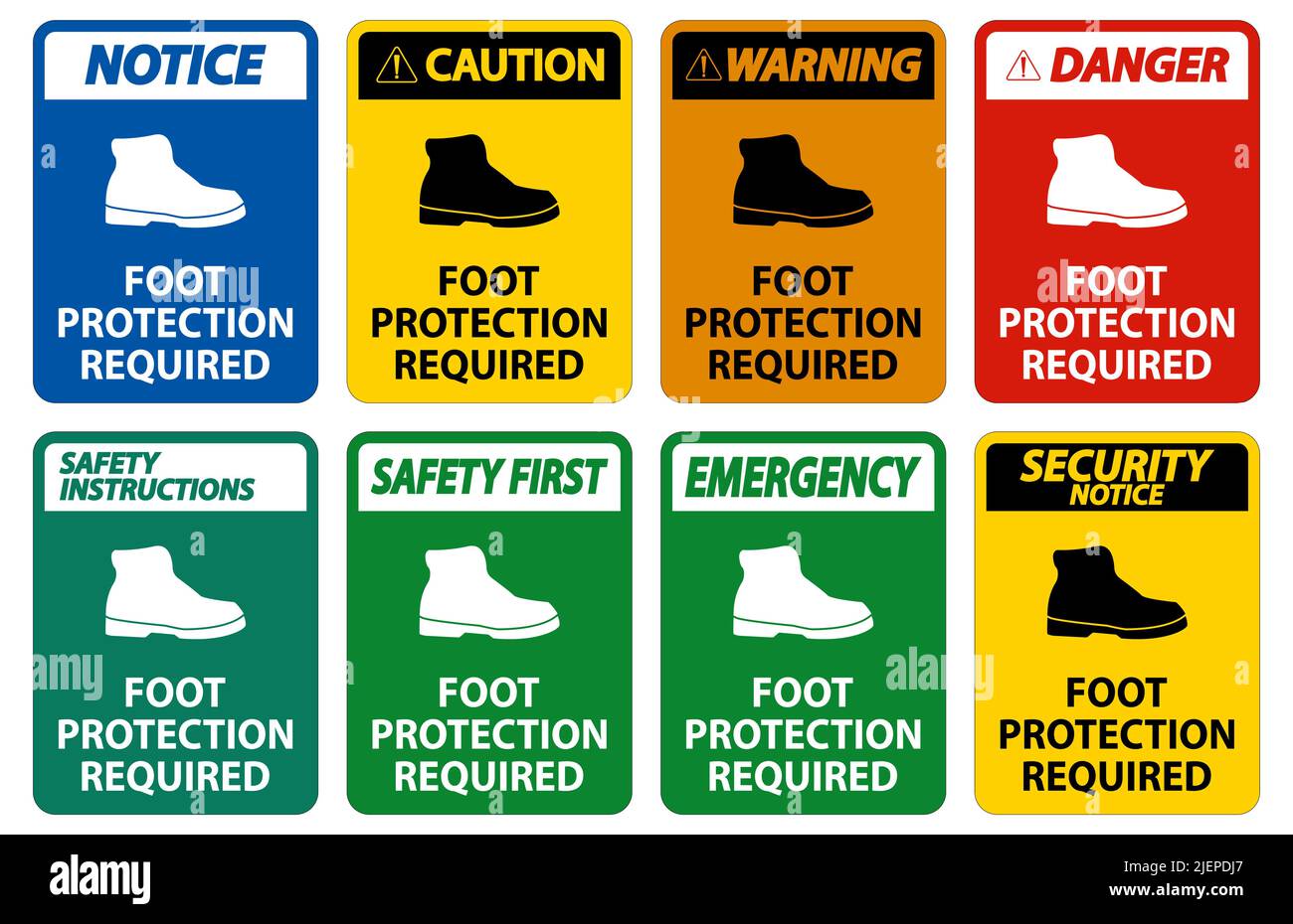 Foot Protection Required Wall Symbol Sign Isolate on transparent ...