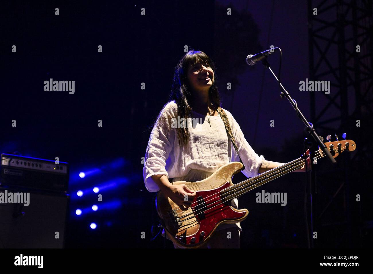 Paz Lenchantin of Pixies during the concert at Roma Summer Fest 2022 ...