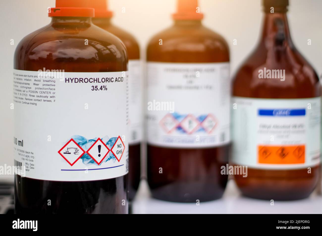 Hydrochloric Acid A Chemical Used In Laboratories And Dangers Stock Hydrochloric Acid A Chemical Used In Laboratories And Dangers Stock