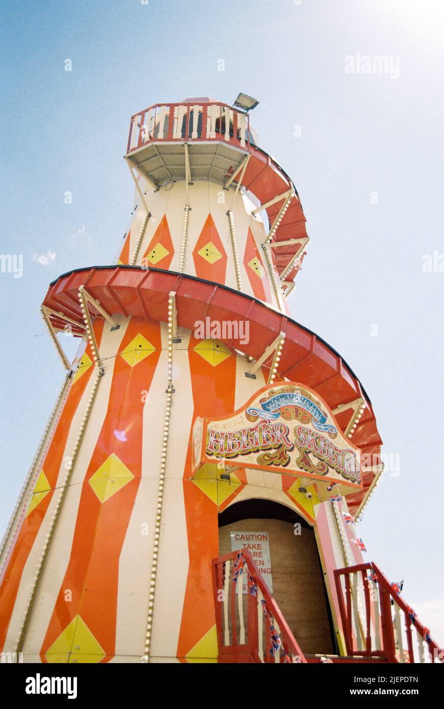 Helter Skelter fairground slide, Bournemouth Pier, Bournemouth, Dorset ...