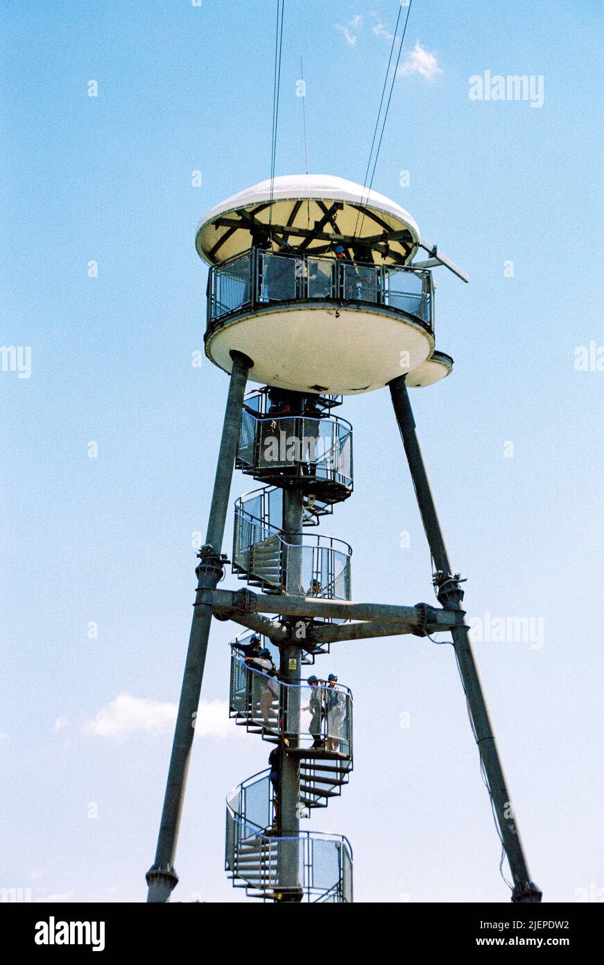 Pier zip wire tower, Bournemouth, Dorset, England, United Kingdom Stock ...