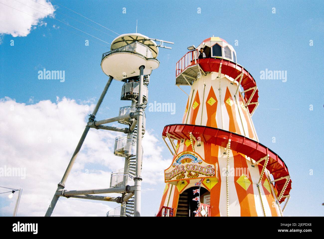 Helter Skelter fairground slide, Bournemouth Pier, Bournemouth, Dorset ...