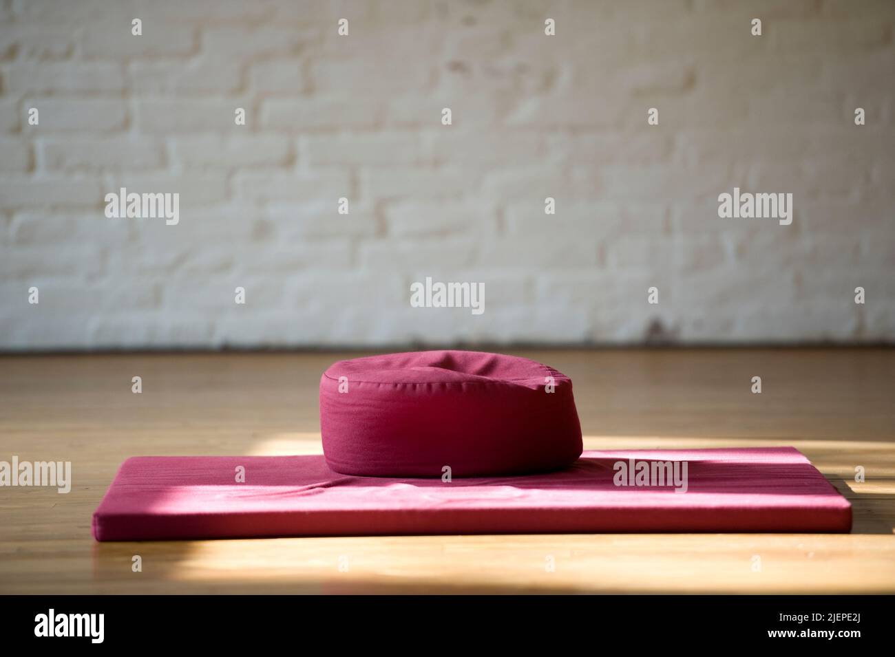 Tilburg, Netherlands. Meditation Mat & Pillow waiting to be deployed ...