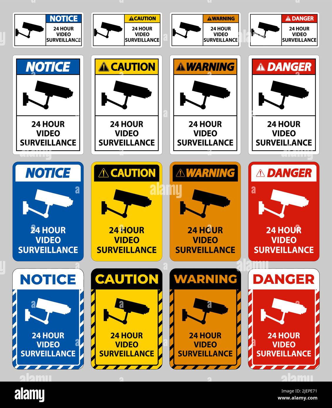 CCTV 24 Hour Video Surveillance Sign Stock Vector Image & Art - Alamy