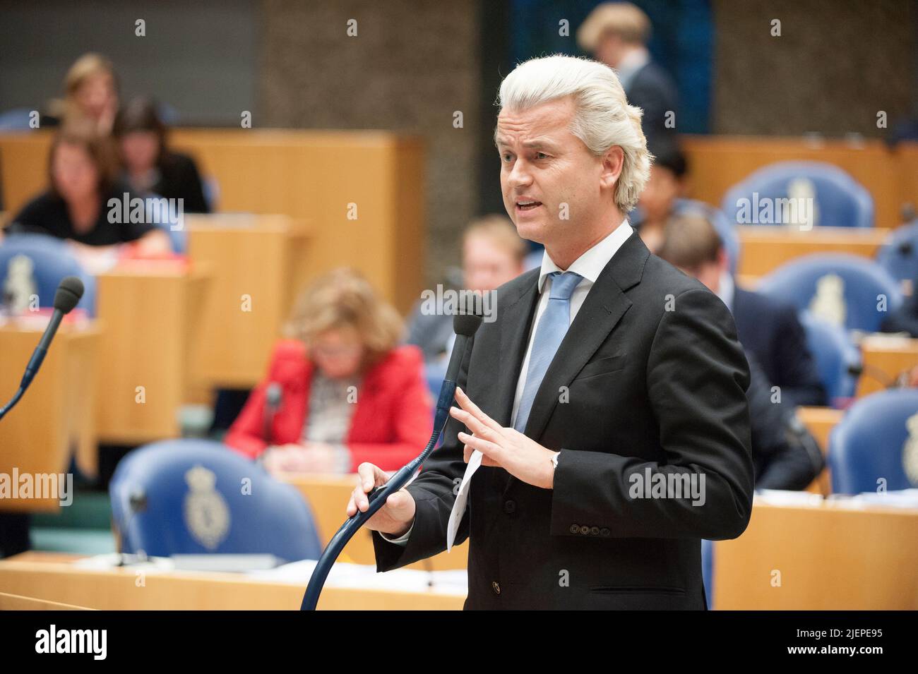 The Hague, Netherlands. Portrait of Mister Geert Wilders, political ...