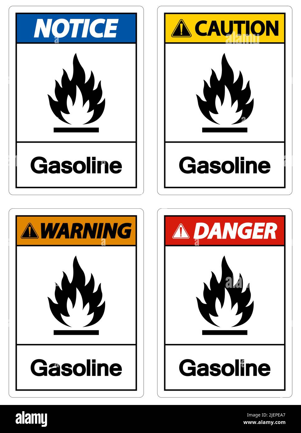 Danger Gasoline Symbol Sign On White Background Stock Vector Image ...