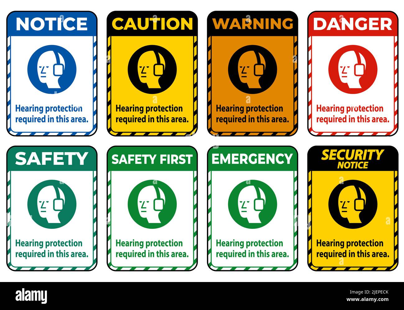 Hearing Protection Required In This Area with Symbol Stock Vector Image ...