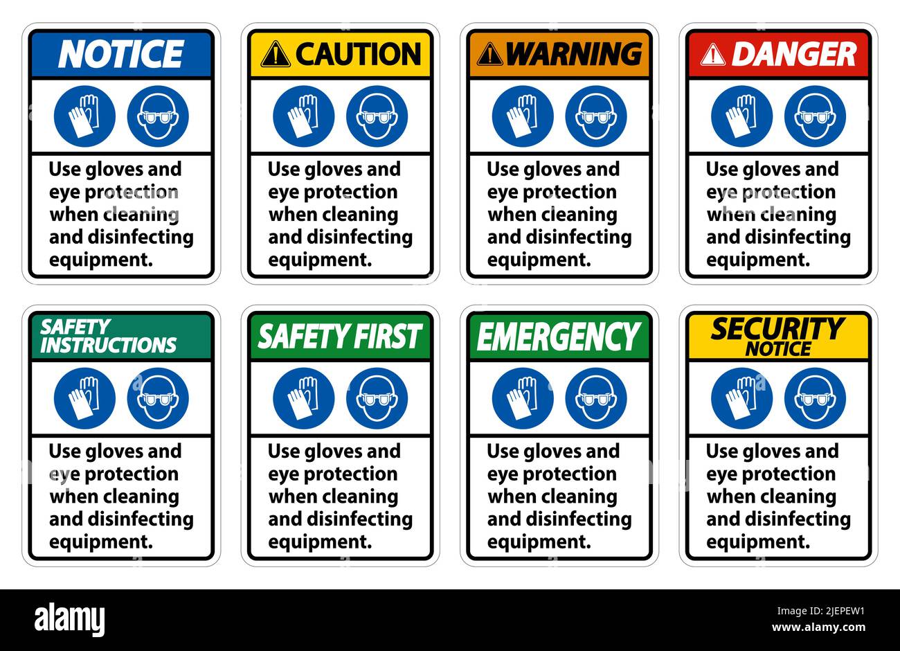 Gloves symbol protection on Cut Out Stock Images & Pictures - Alamy