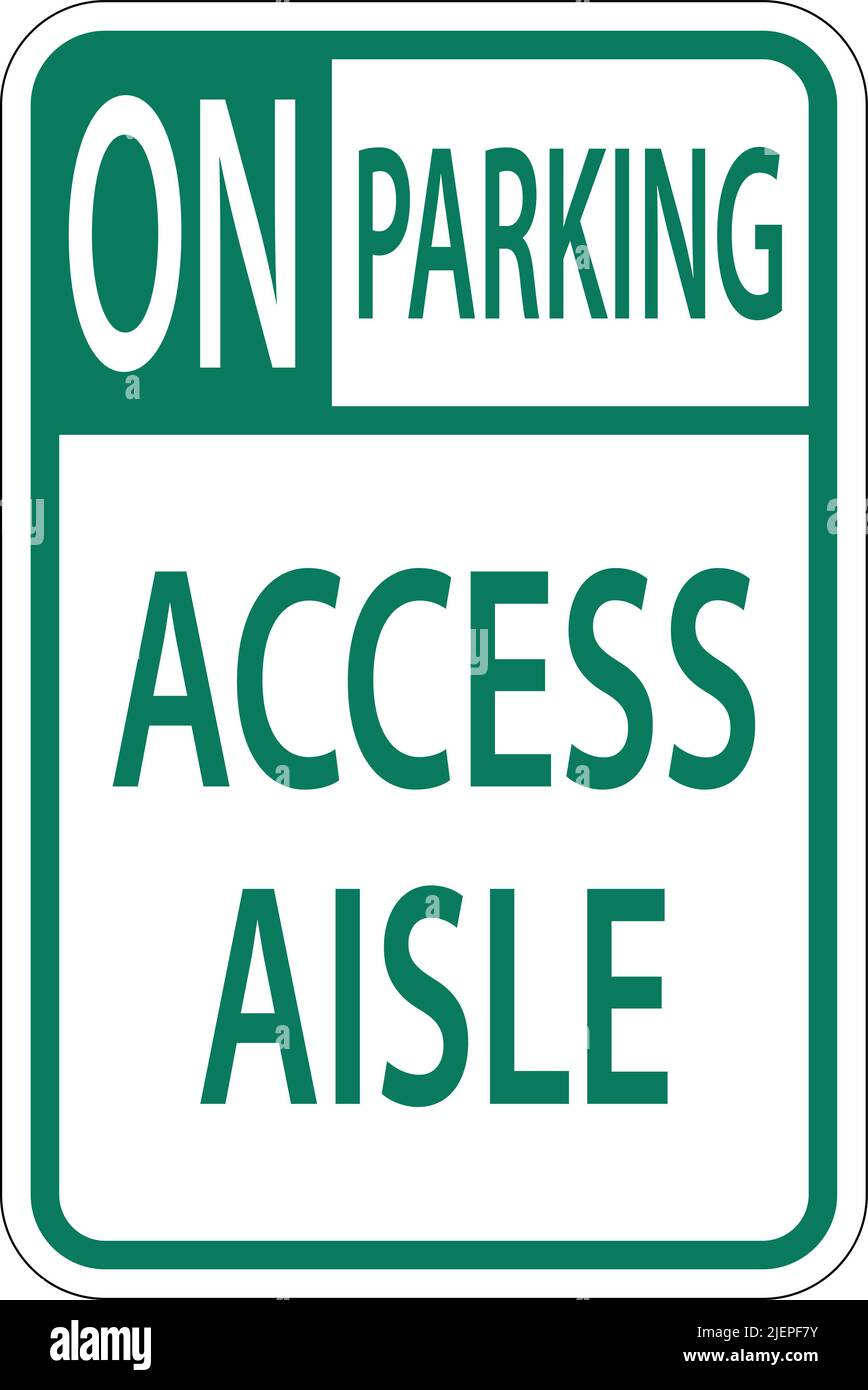 Accessible Parking Sign On White Background Stock Vector Image & Art ...