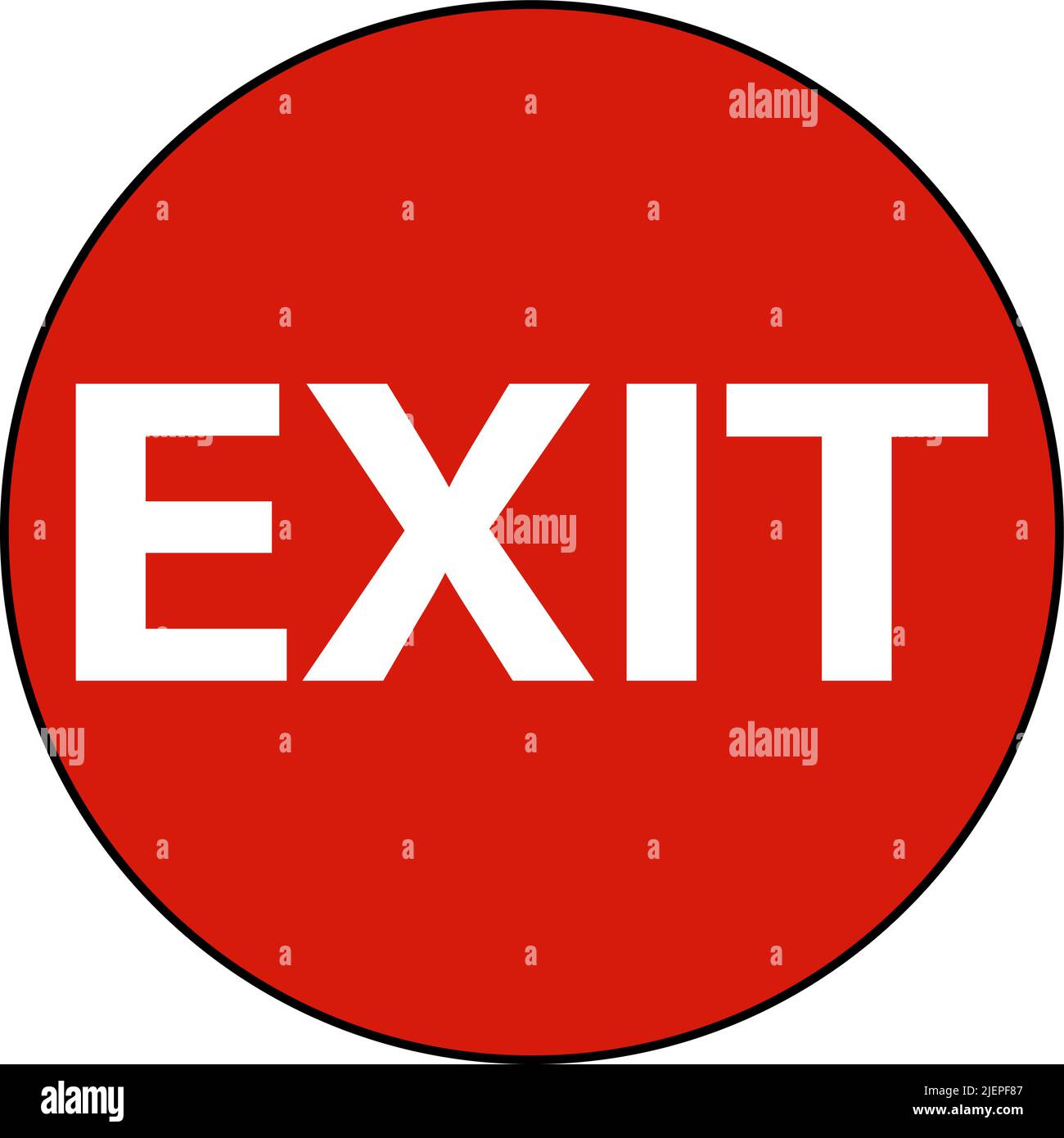 Exit Floor Sign On White Background Stock Vector Image & Art - Alamy