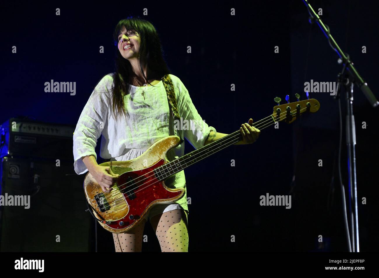 Paz Lenchantin of Pixies during the concert at Roma Summer Fest 2022 ...