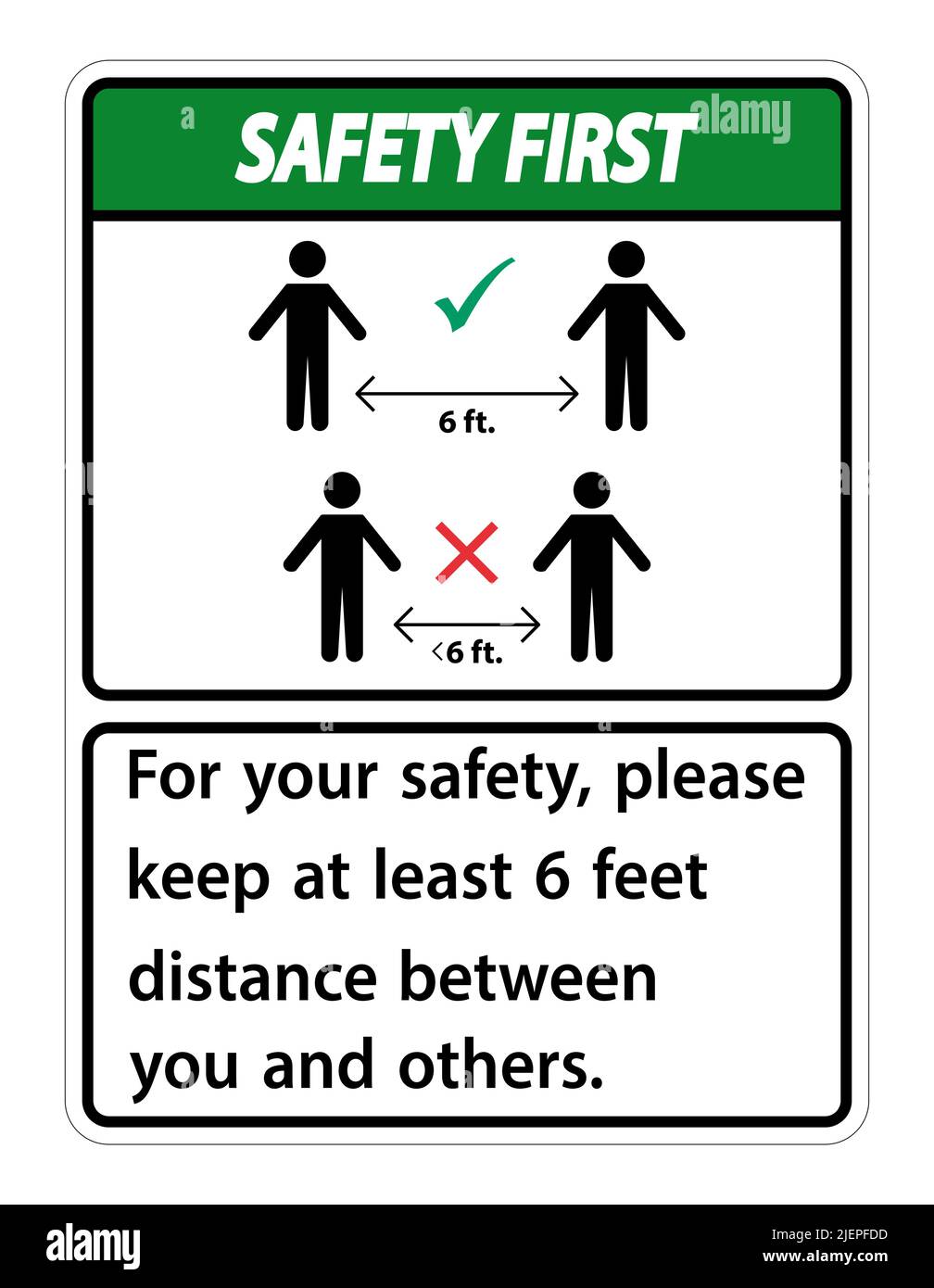 Safety First Keep 6 Feet Distance,For your safety,please keep at least ...