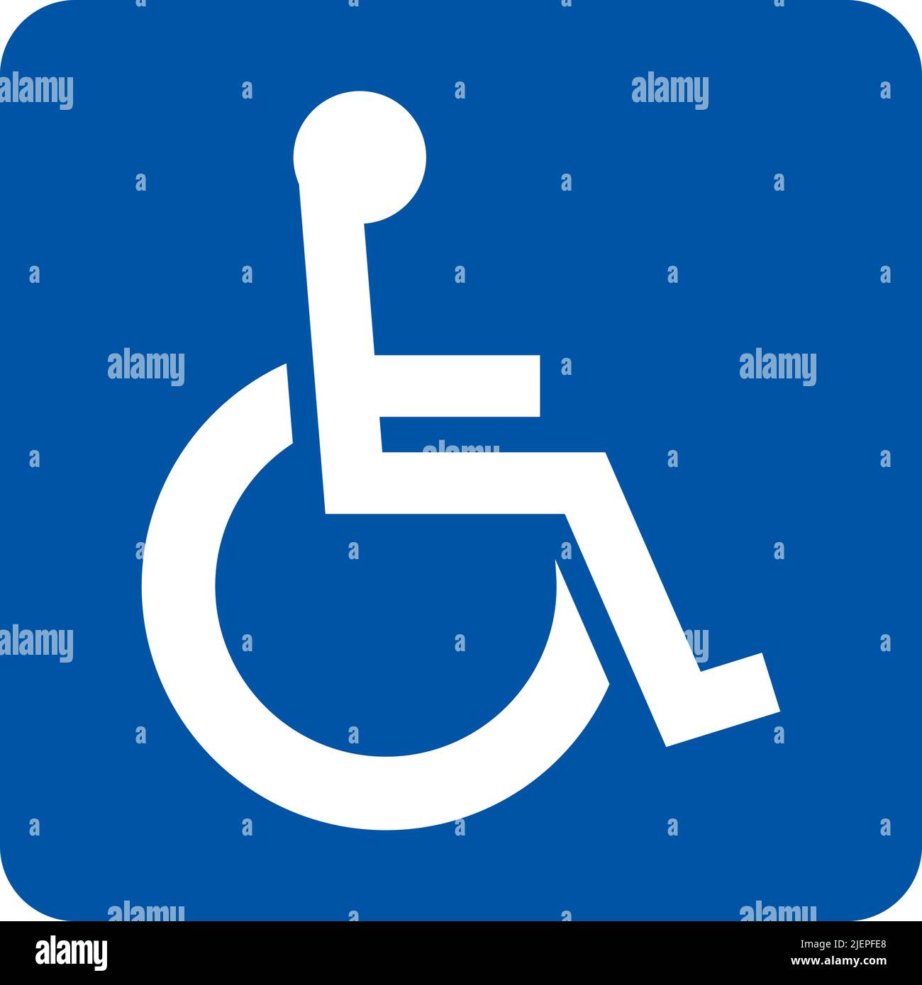 Accessible Parking Sign On White Background Stock Vector Image & Art ...