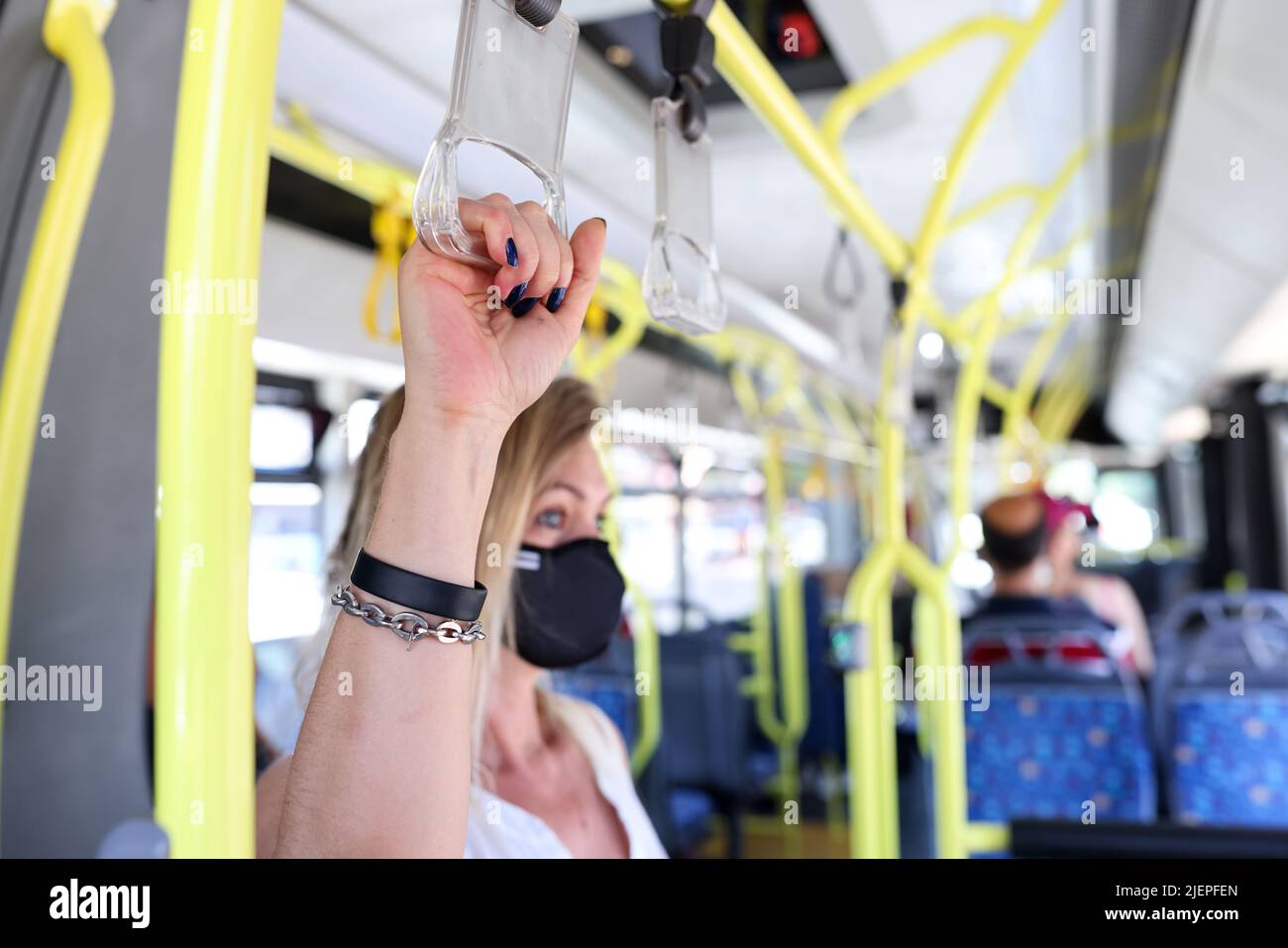 Bus handrail hi-res stock photography and images - Alamy