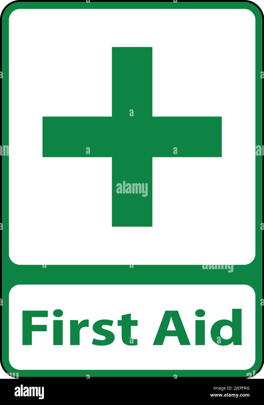 First Aid Station Sign on white background Stock Vector Image & Art - Alamy