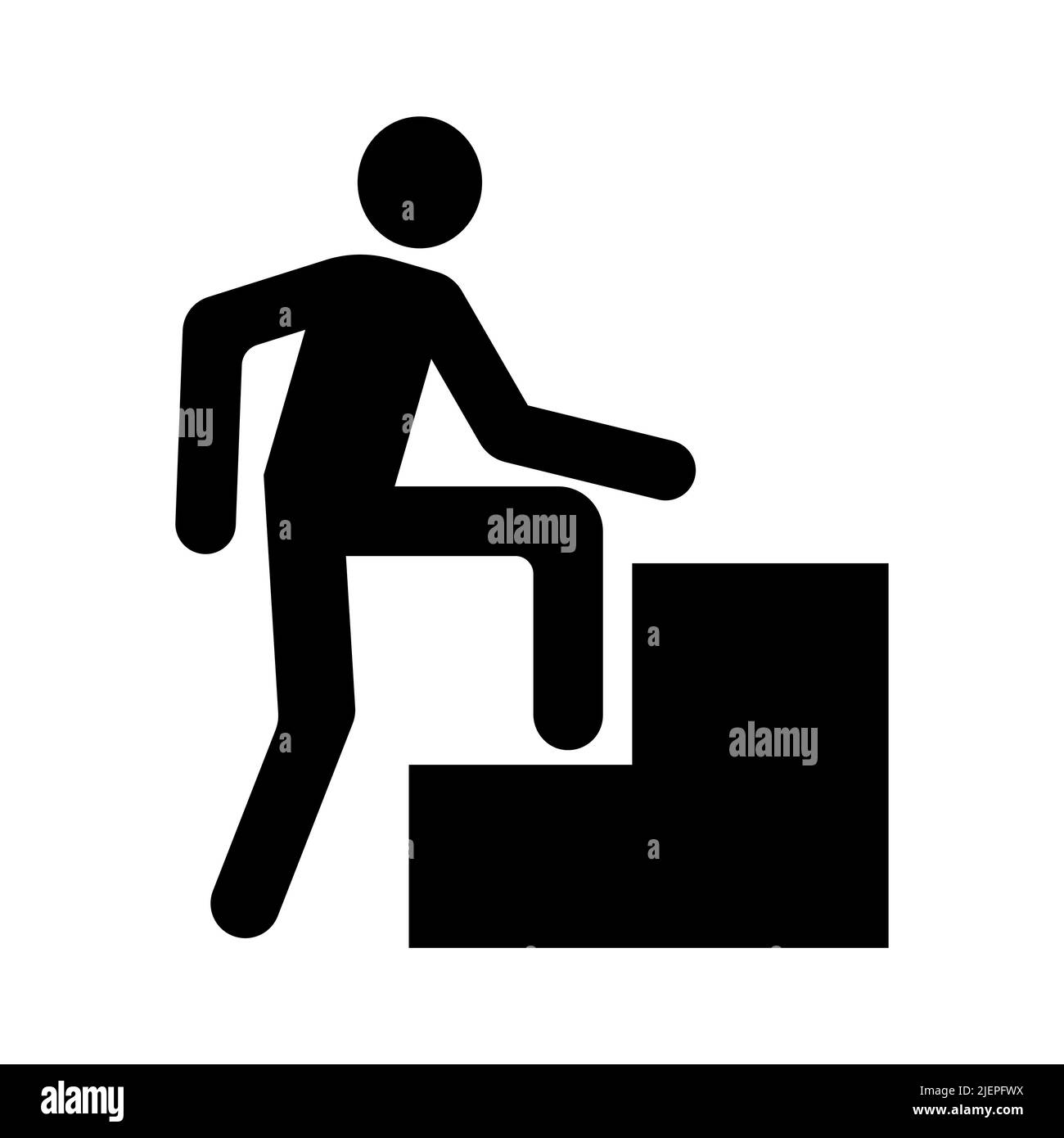 Caution Step Up Sign On White Background Stock Vector Image & Art - Alamy