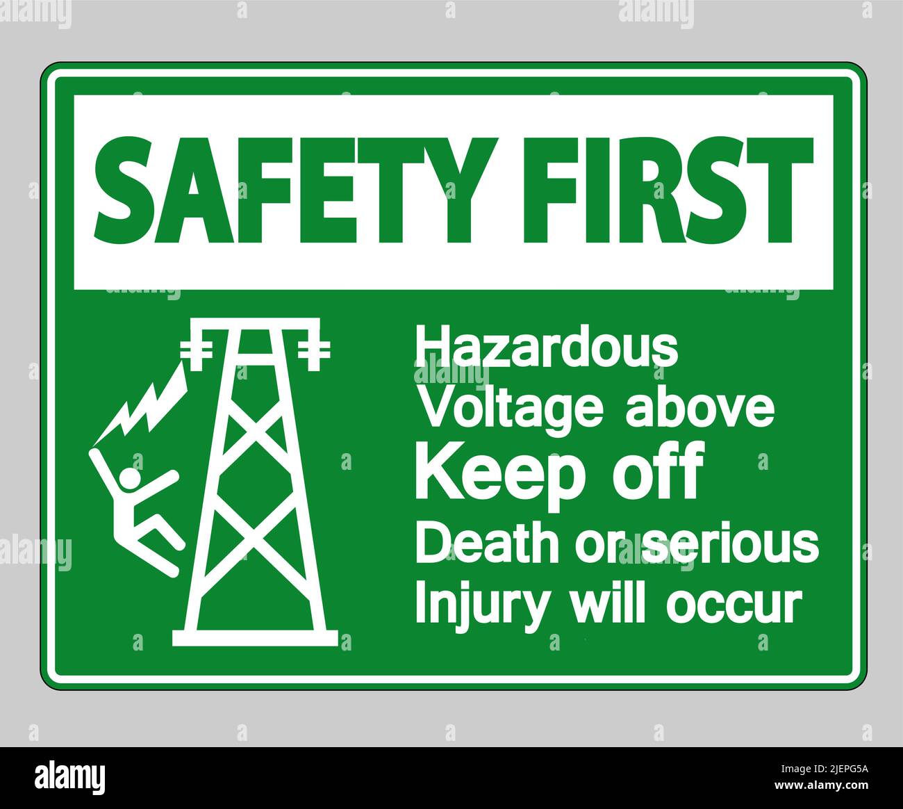 Safety First Hazardous Voltage Above Keep Out Death Or Serious Injury ...