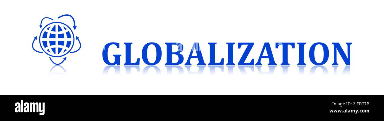 Illustration of a globalization concept Stock Photo - Alamy