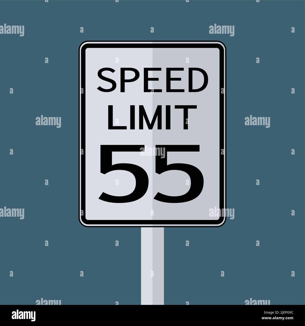 55 speed limit Stock Vector Images - Alamy