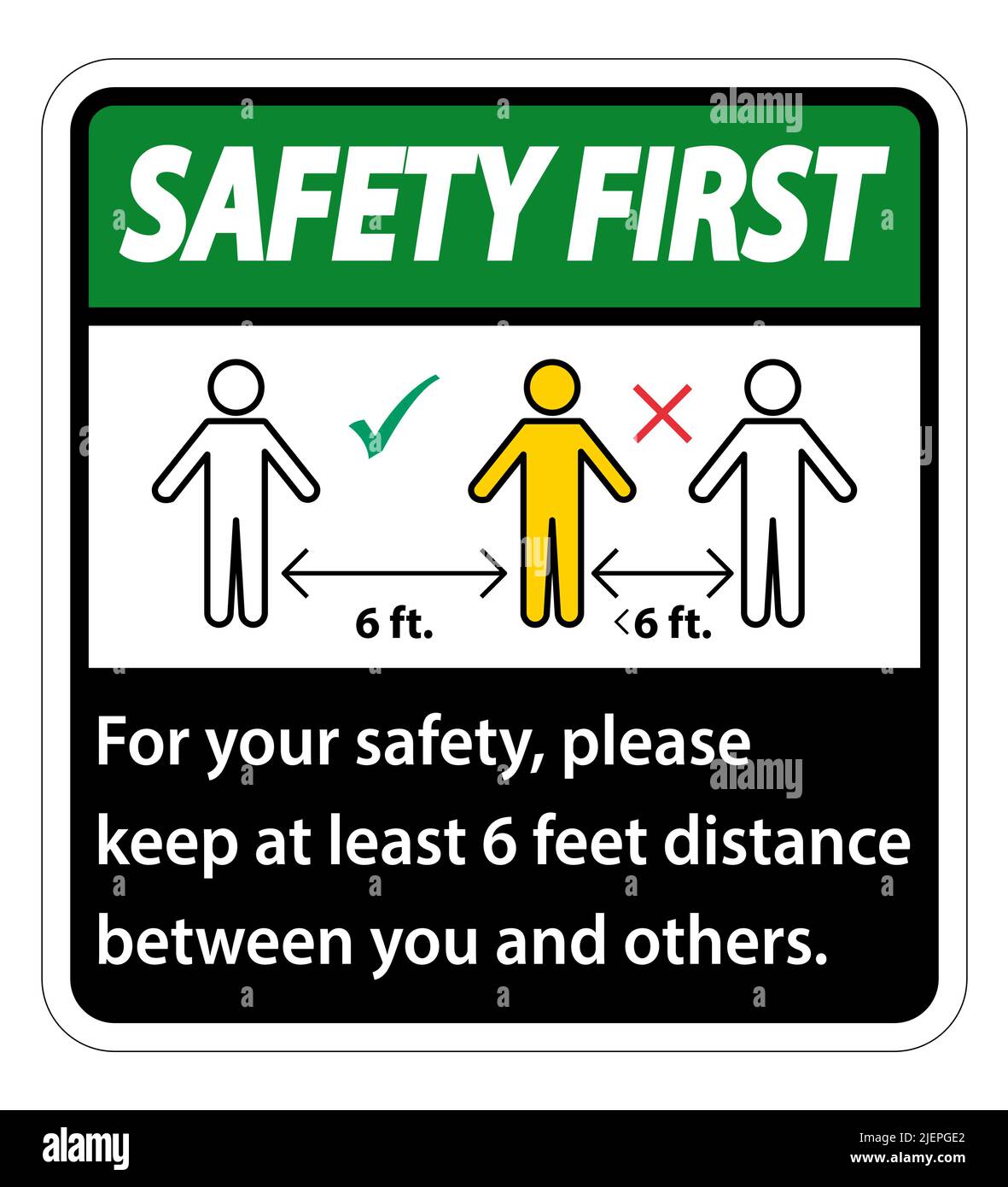 Safety First Keep 6 Feet Distance,For your safety,please keep at least ...