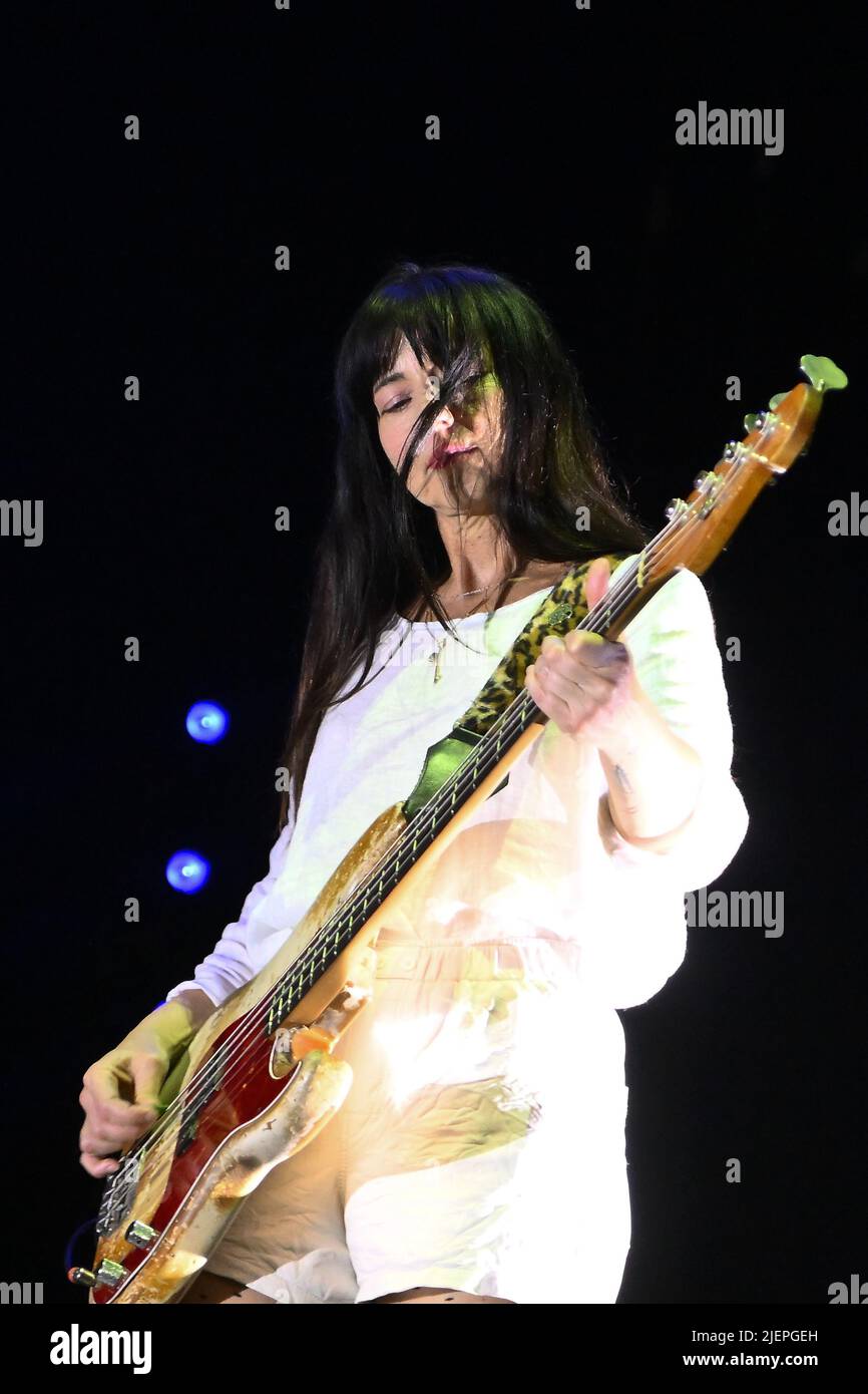 Paz Lenchantin of Pixies during the concert at Roma Summer Fest 2022 ...