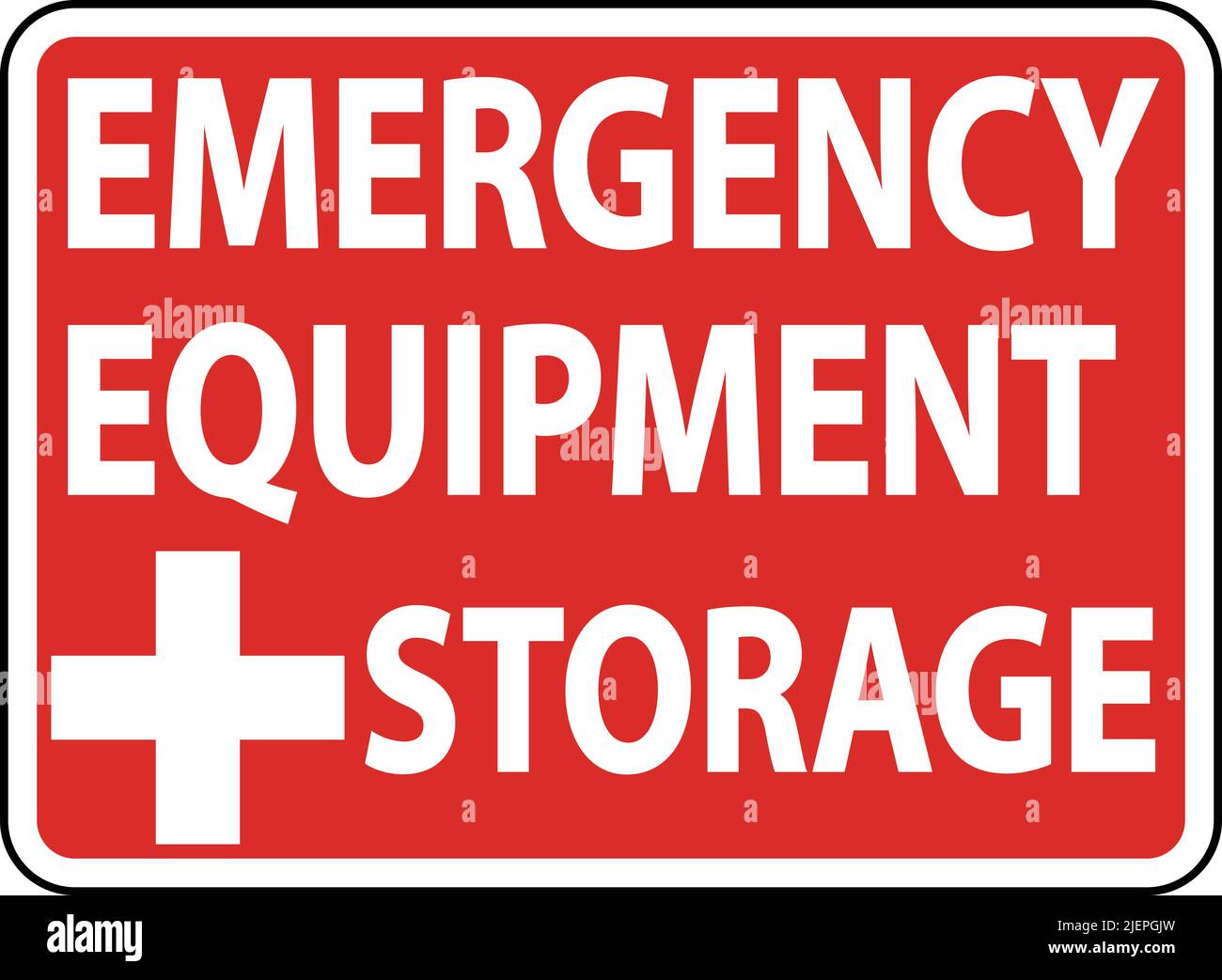 Emergency Equipment Sign on white background Stock Vector Image & Art ...