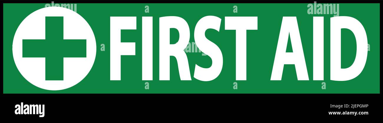 First Aid Label Sign on white background Stock Vector Image & Art - Alamy