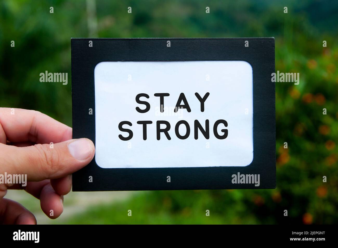 Stay positive and strong hi-res stock photography and images - Alamy