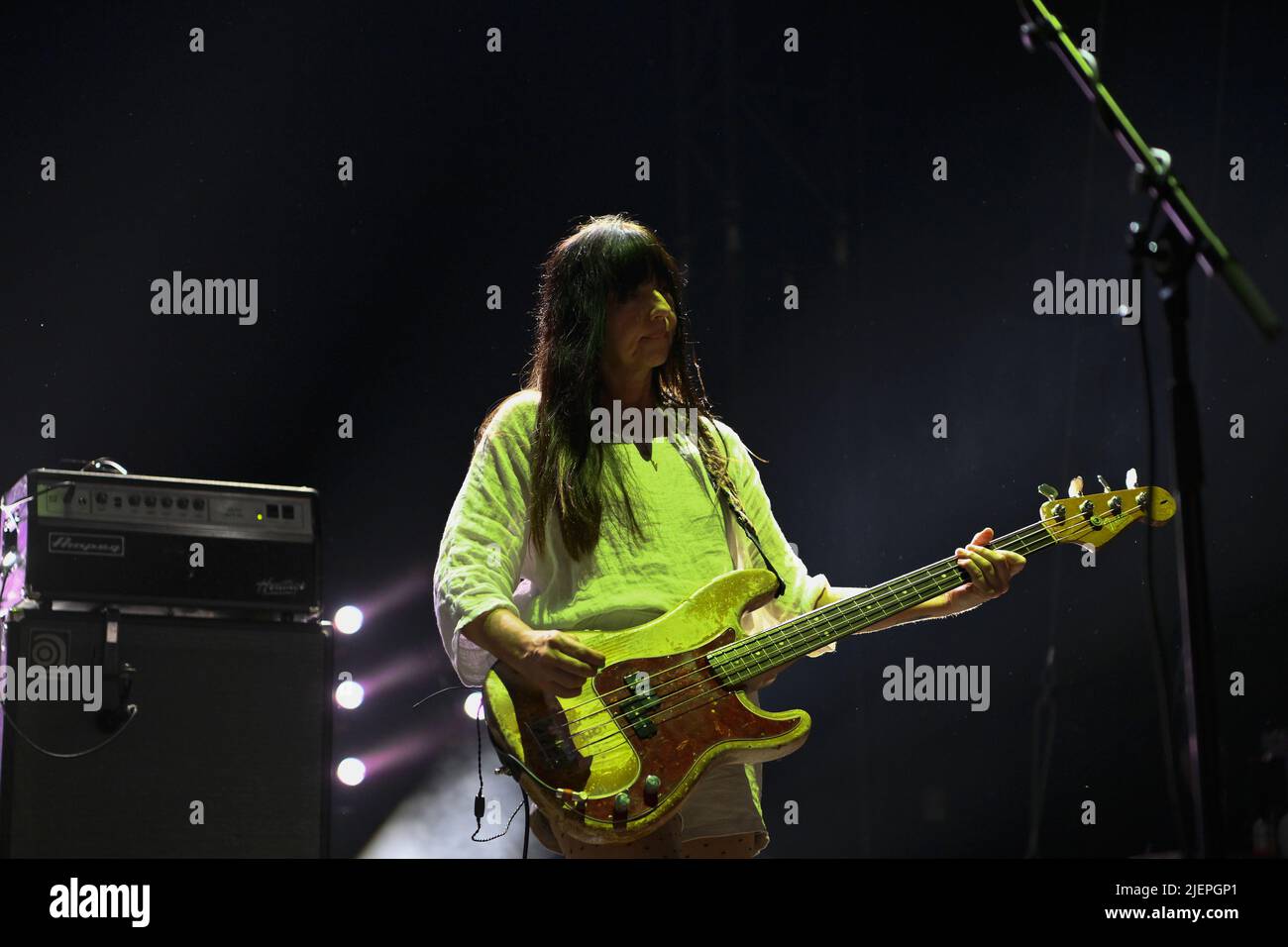 Paz Lenchantin of Pixies during the concert at Roma Summer Fest 2022 ...