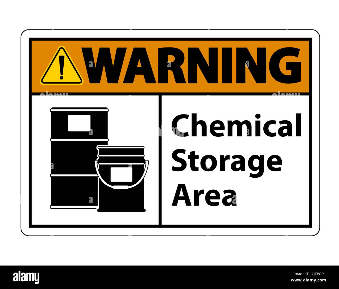 Warning Chemical Storage Symbol Sign Isolate on transparent Background ...
