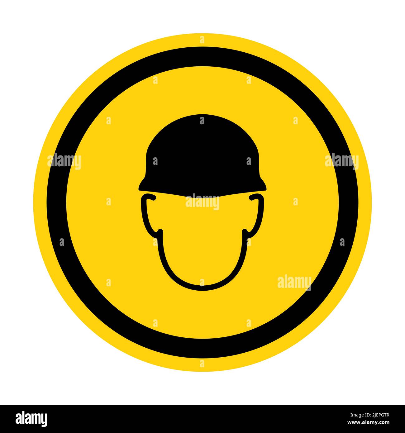 Wear helmet Sign symbol Isolate On White Background,Vector Illustration ...