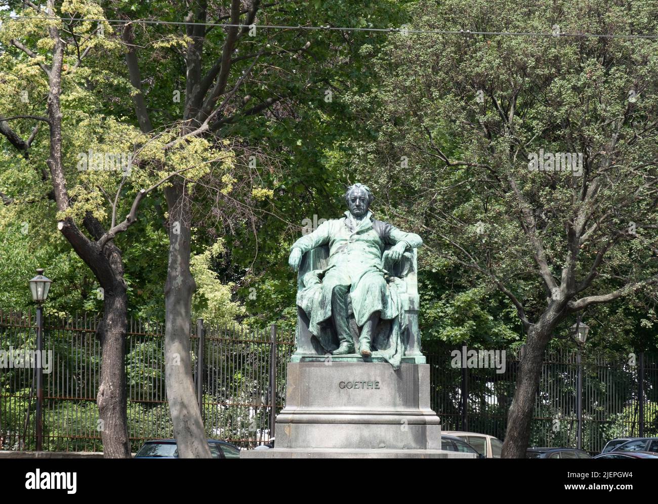 Statue of German writer Goethe in Vienna, Austria Stock Photo - Alamy
