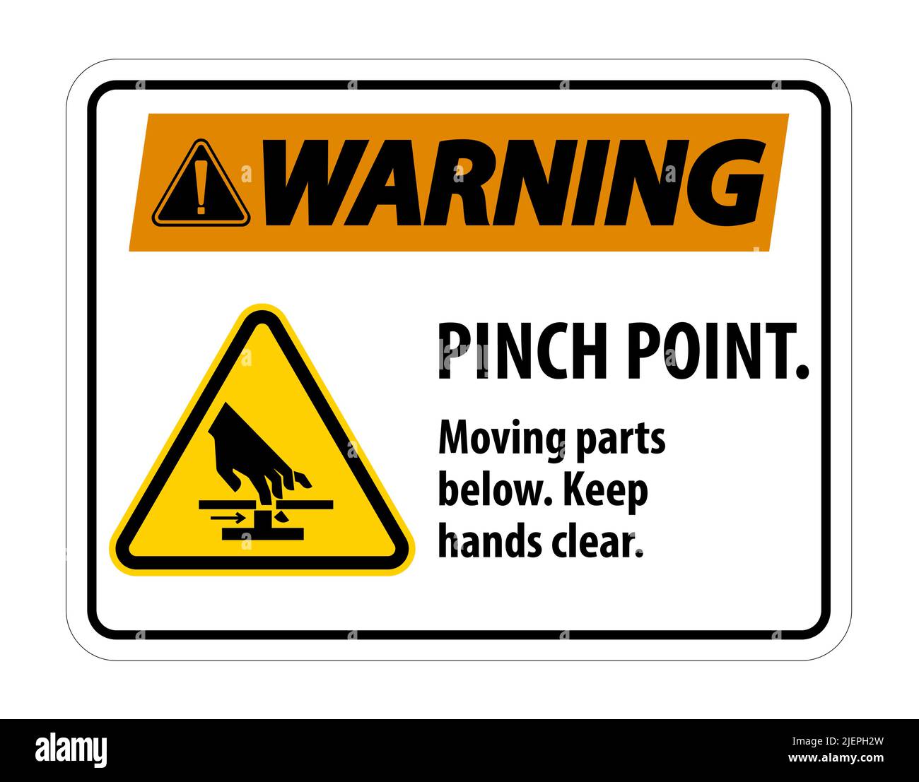 Pinch point warning hi-res stock photography and images - Alamy
