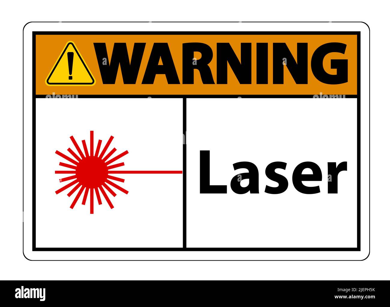 Warning laser symbol sign symbol sign isolate on transparent background ...