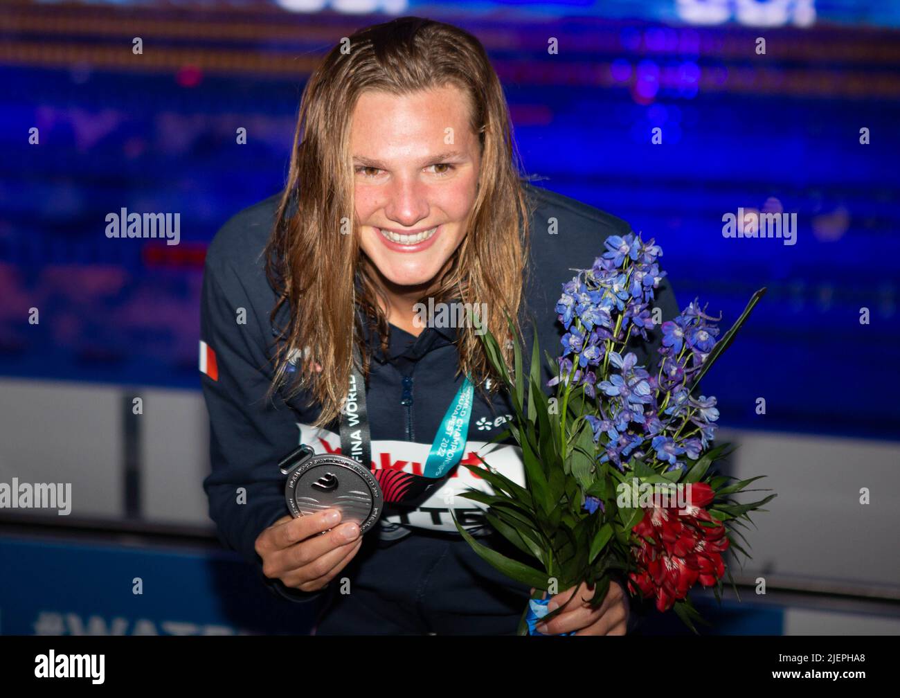 Marie Wattel of France Podium 100 M Butterfly Women Men during the 19th ...