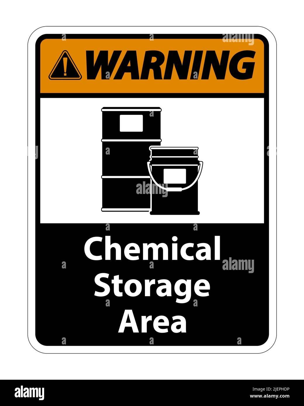 Warning Chemical Storage Symbol Sign Isolate on transparent Background ...